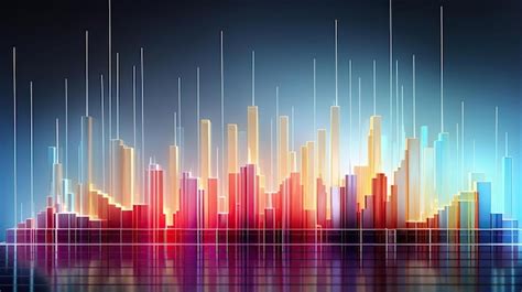 Premium Photo Data Bar Graph On A Table With Large Windows In The