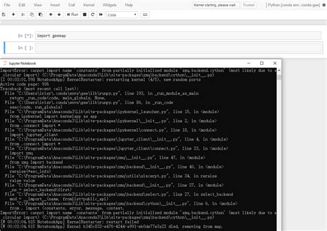 Cannot Launch Jupyter Notebook In Gee Environment And Cannot Import Geemap Issue Gee
