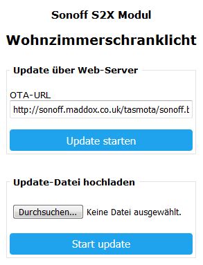 SOLVED Sonoff Tasmota Firmware Version Check And Update Beginners OpenHAB Community