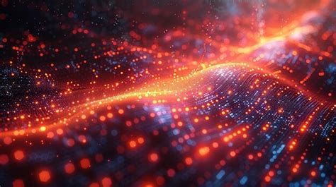 Futuristic Abstract Neural Network Visualization Generative AI | Premium AI-generated image