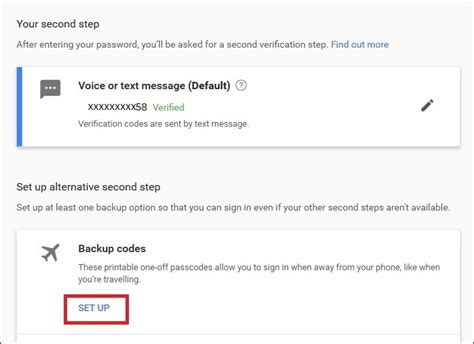 Use Backup Codes While Signing Into Gmail