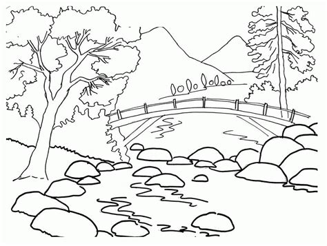 Scenery Coloring Pages Coloring Nation