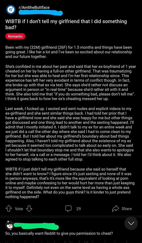 Reddit I Cheated On My Girlfriend Of Less Than 2 Months After Being