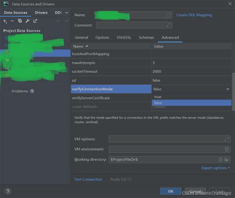 Datagrip连接redis报 Unable To Get The Server Mode问题的解决unable To Get The