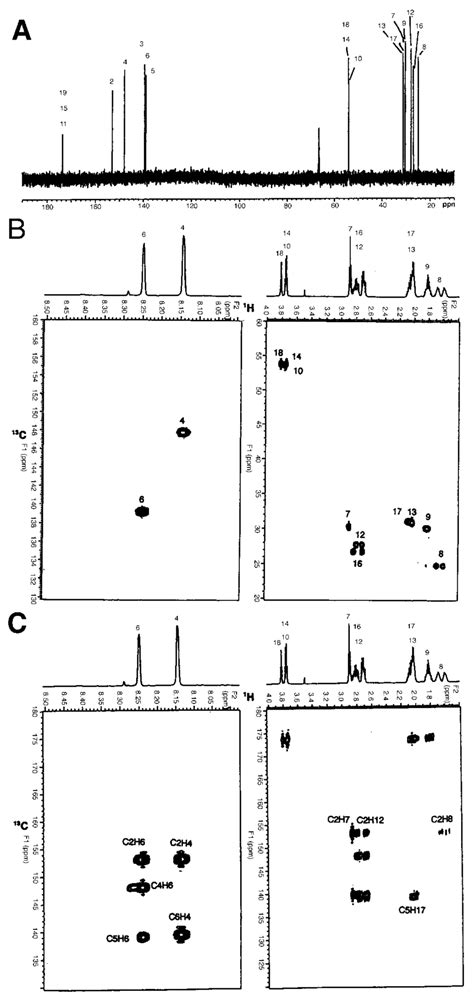 13 C A 1 H 13 C Hsqc B And 1 H 13 C Hmbc C Nmr Spectra Of Idp