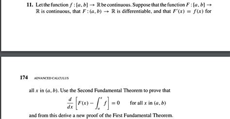 solved 11 let the function f [a b]→r be continuous suppose