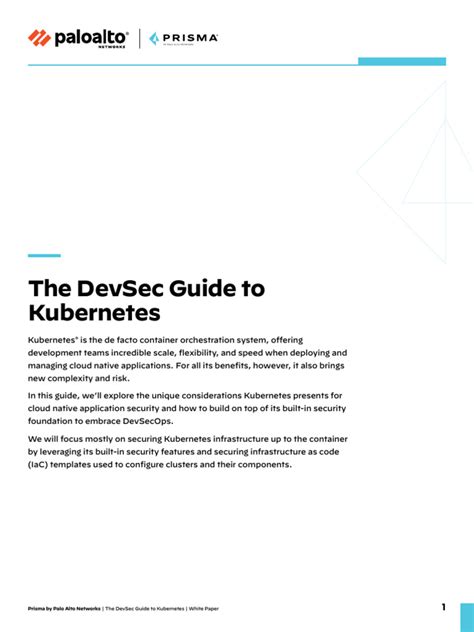 devsecguide to kubernetes pdf computer security security