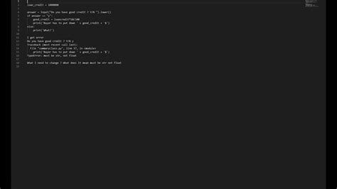 Python Must Be Str Not Float Solution Youtube