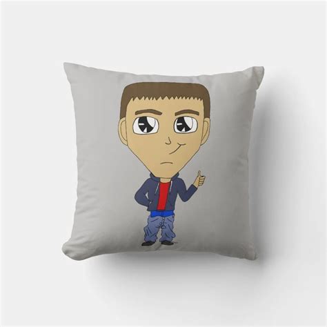 Chibi Throw Pillow Zazzle Throw Pillows Chibi Pillows