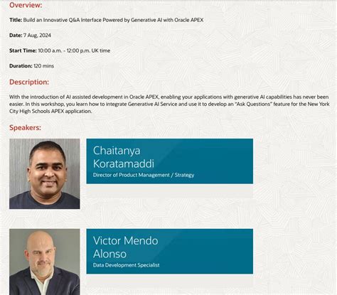 Chaitanya Koratamaddi On Linkedin Oracle Lowcode Orclapex Ai Genai