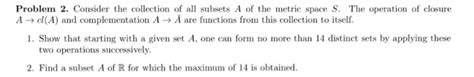 solved problem 2 consider the collection of all subsets a