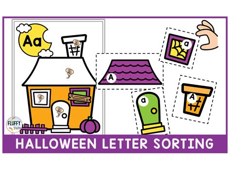 Fun Halloween Letter Sorting Craft For Literacy Activities Fluffytots