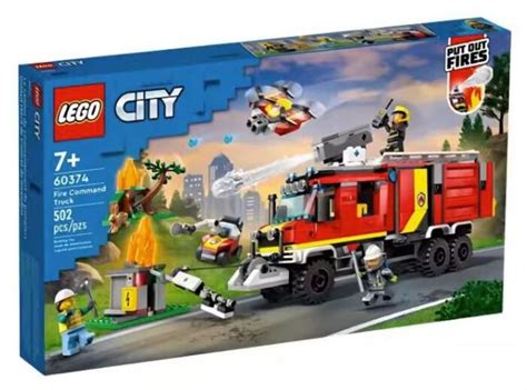 Lego City Fire Command Unit Rescue Fire Engine Toy Set Ultramodern Truck With Land And