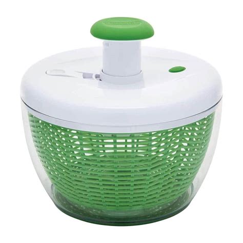 66 Qt Pump Salad Spinner With Bowl Colander And Built In Draining