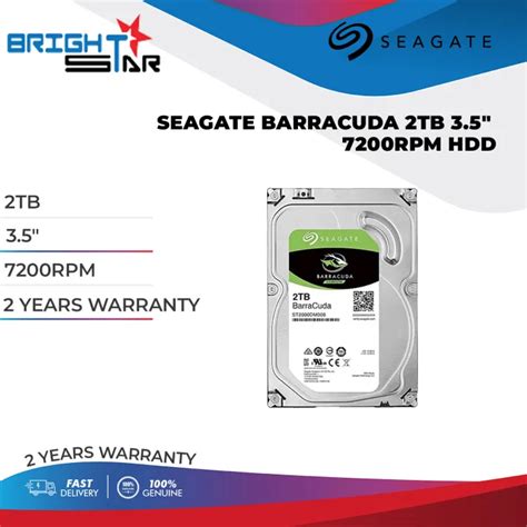 Seagate Barracuda Tb Internal Harddisk Lazada