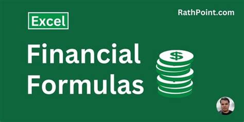 how to use financial formulas in excel rath point