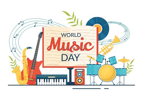 세계 음악의 날 일러스트레이션 일러스트 무료 다운로드 Lovepik