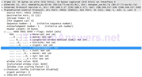 4643 Lab Using Wireshark To Examine Tcp And Udp Captures Instructor Version