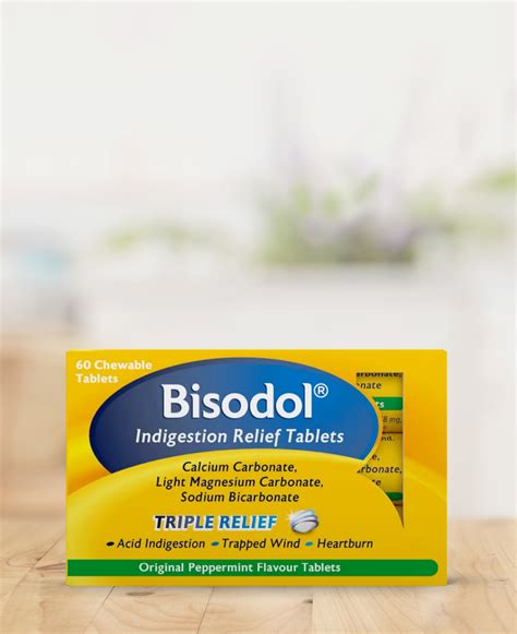 Bisodol Relief From Indigestion Trapped Wind And Heartburn