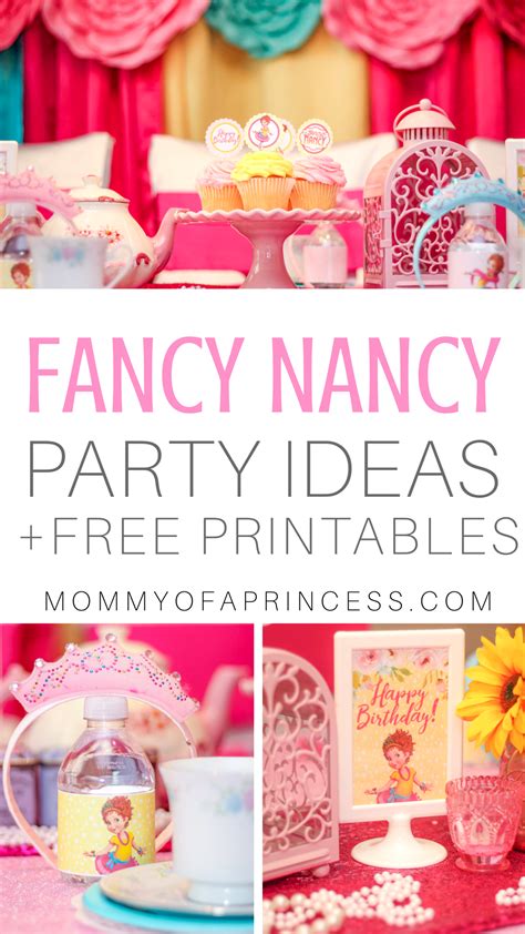 Fancy Nancy Birthday Ideas Free Party Printables Artofit