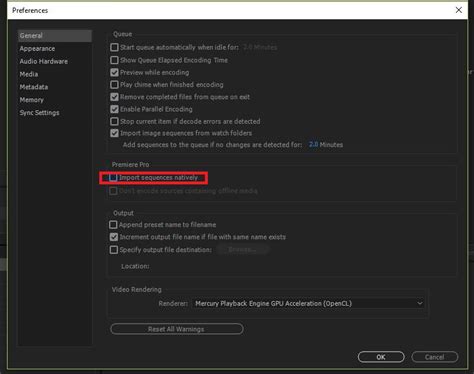 export from media encoder dosent match with export adobe support