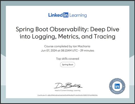 Ian Macharia On Linkedin Springboot Observability Logging Metrics
