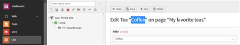 model a bag of tea — typo3 explained main documentation