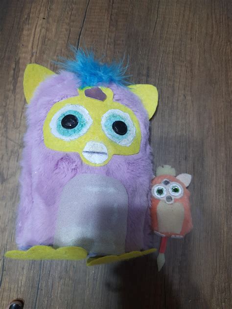 My handmade furby plushies! (dont mind my thumb on the right corner lol) : r/furby