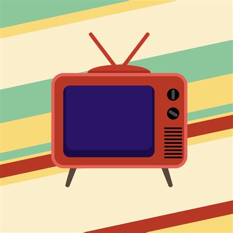 옛날 Tv 텔레비전 일러스트 Ai 다운로드 Download Old Television Vector 어반브러시