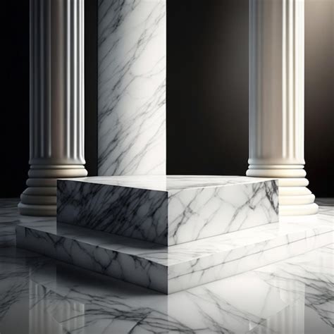 Premium Ai Image Marble Platform