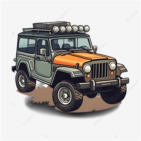 지프 녹색 만화 일러스트 레이 션 지프차 교통 수송 Png 일러스트 및 이미지 에 대한 무료 다운로드 Pngtree
