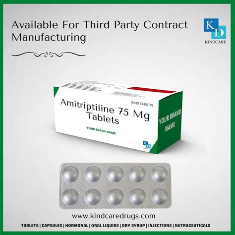 Amitriptyline 75 Mg Tablets Packaging Size 10x10 Alu Alu At Rs 58 Box In Roorkee