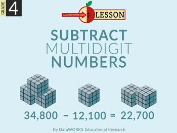 Subtract Multi Digit Numbers By Educeri TPT