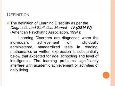 Learning Disability Pptx