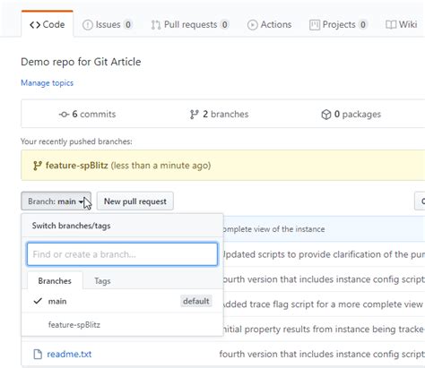 Basic Git For Dbas The Basics Of Branches Sqlservercentral