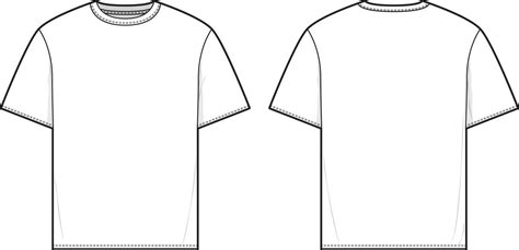 T Shirt Outline Vector Art Icons And Graphics For Free Download