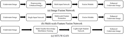 mtuw gan a multi teacher knowledge distillation generative adversarial network for underwater