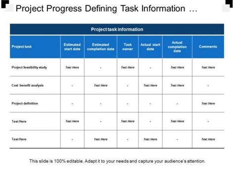 Project Progress Slide Team