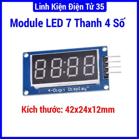 Module Led 7 Thanh 4 Số Hc595 Kết Nối Arduino Chất Lượng Shopee