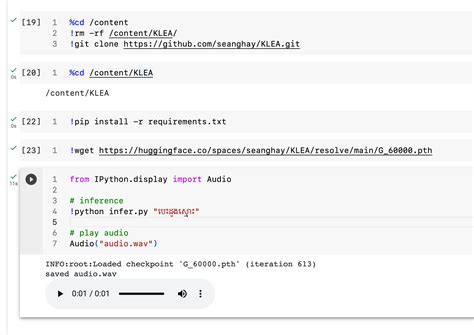 GitHub Seanghay KLEA An Open Source Khmer Word To Speech Model Just Single Word Not Sentence