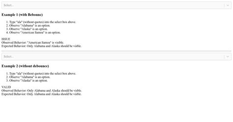 React Select Async Debounce Example Codesandbox