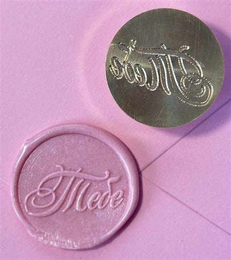 Штамп для сургучной печати, Тебе, 30 мм, штамп без ручки - купить с ...