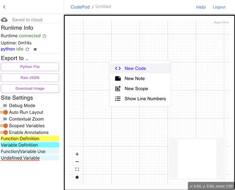 user manual codepod ide