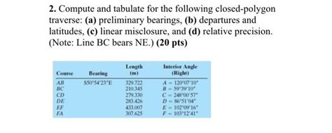 Solved 2 Compute And Tabulate For The Following