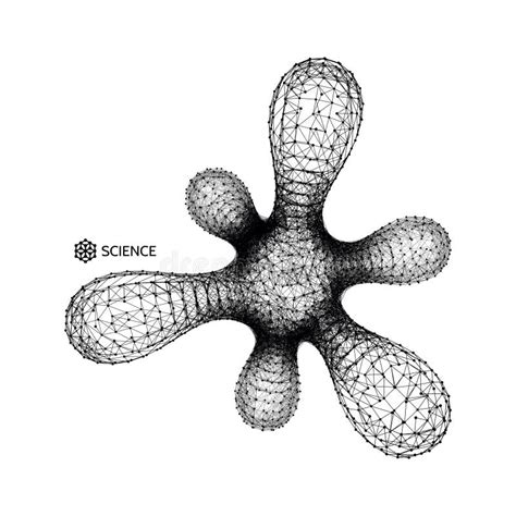 Molecule Graphic Design 3d Vector Illustration Stock Vector