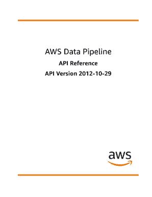 Fillable Online AWS Data Pipeline Fax Email Print PdfFiller
