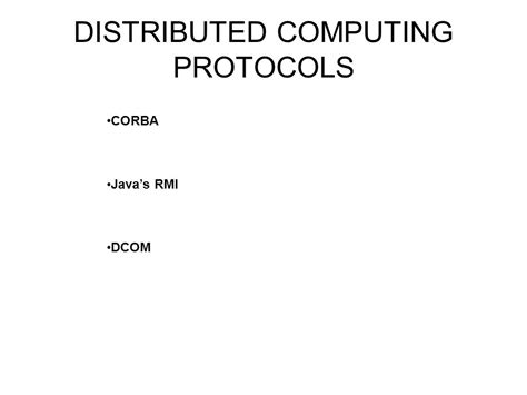 Distributed Computing Dcom