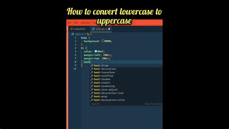 How To Convert Lowercase To Uppercase Coding Programming Htmlcss Youtube