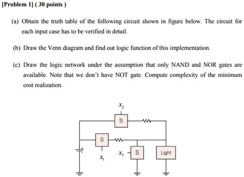 solved [problem 1] 30 points obtain the truth table of the following