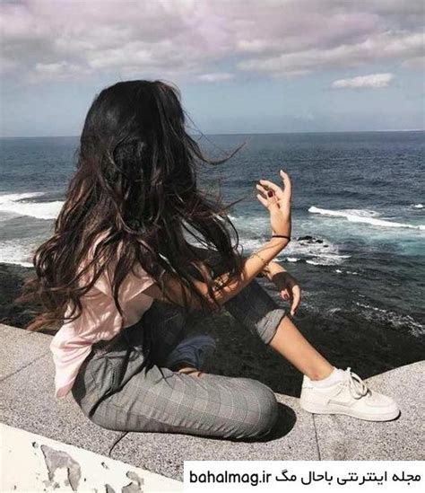 ژست عکس لب ساحل ️ بهترین تصاویر